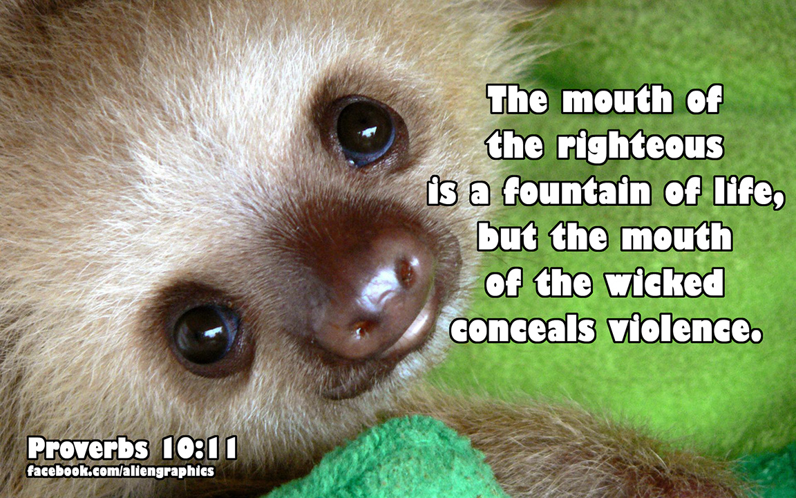 Visual Verse – Proverbs 10:11 – Vulcan Stev's Database